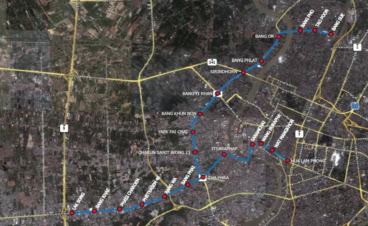 Comprehensive Implementation of the MRT Blue Line Extension in Bangkok ...